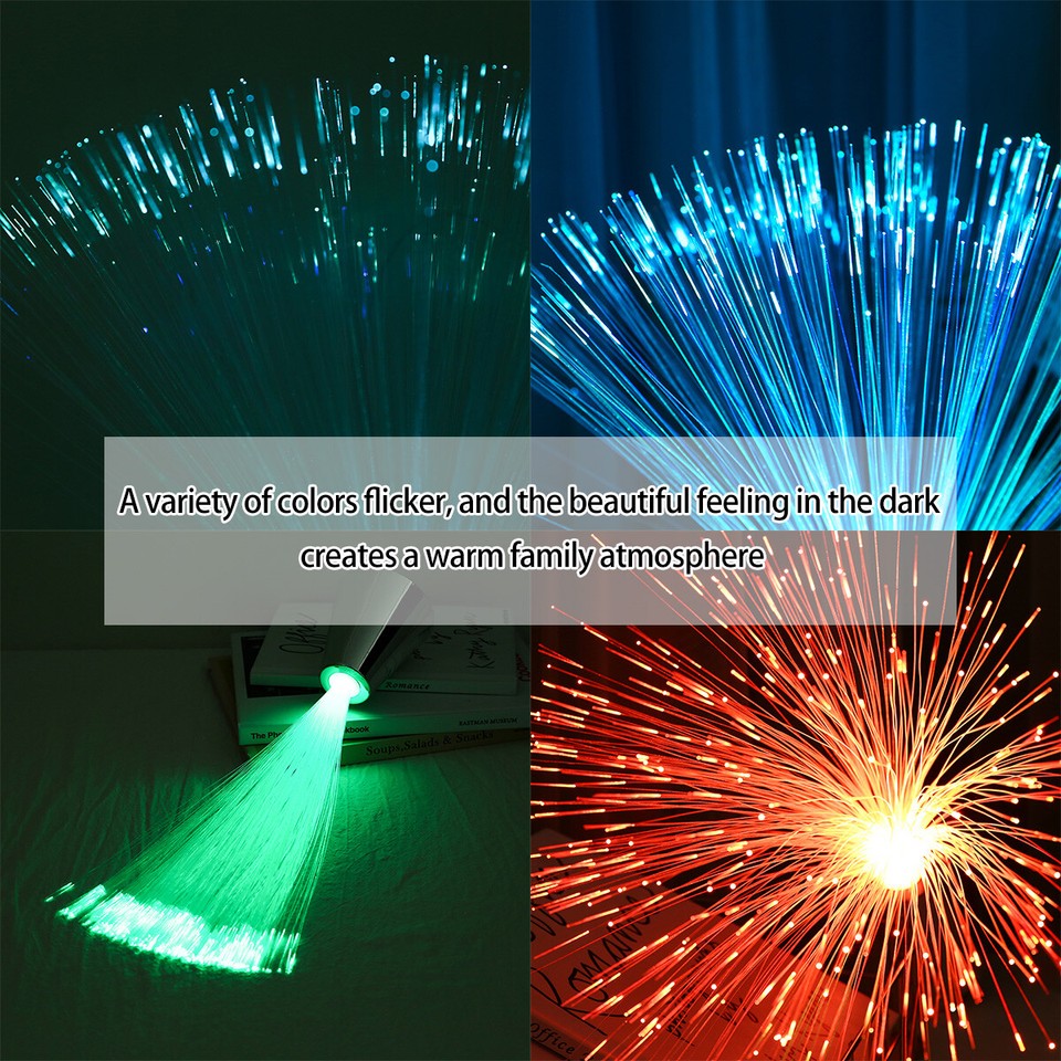RGB Color Changing Fiber Optic Light RGB Fiber Optic Centerpiece Lamp ...