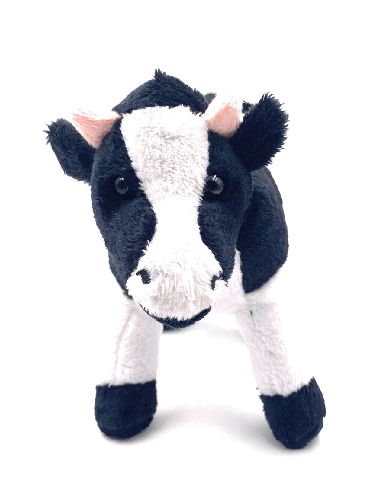 Plüschtier Kuscheltier Stoff Tier Kuh Kalb Rind schwarz weiß 23 cm ...