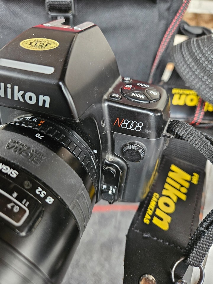 Nikon N8008 Camera W 2Lense Accessories manual box and straps | eBay