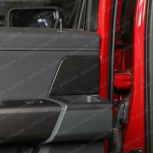 For Ford F-150 2021-2023 Carbon Fiber Front Rear Interior Door Trim ...