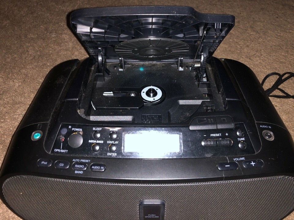 Sony ZS-S2iP CD/M-R/RW Playback iPod Dock AM/FM Tuner W/ Power Cord ...