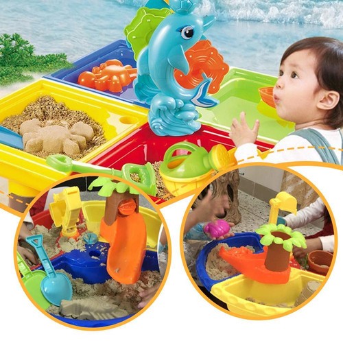 Children Beach Table and Sand Pool Set Indoor Baby Water L7W4 Sand ...
