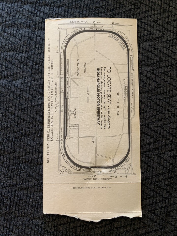 Johnny Rutherford (1974 Winner) Signed Indianapolis Indy 500 Ticket ...