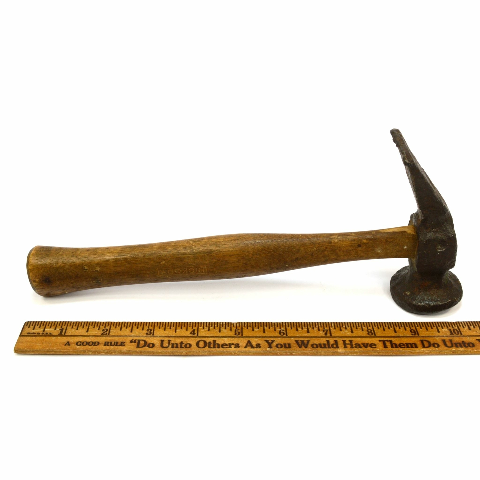 Antique SHOE MAKERS / COBBLER HAMMER Ultra Crude! SOLID HICKORY HANDLE ...