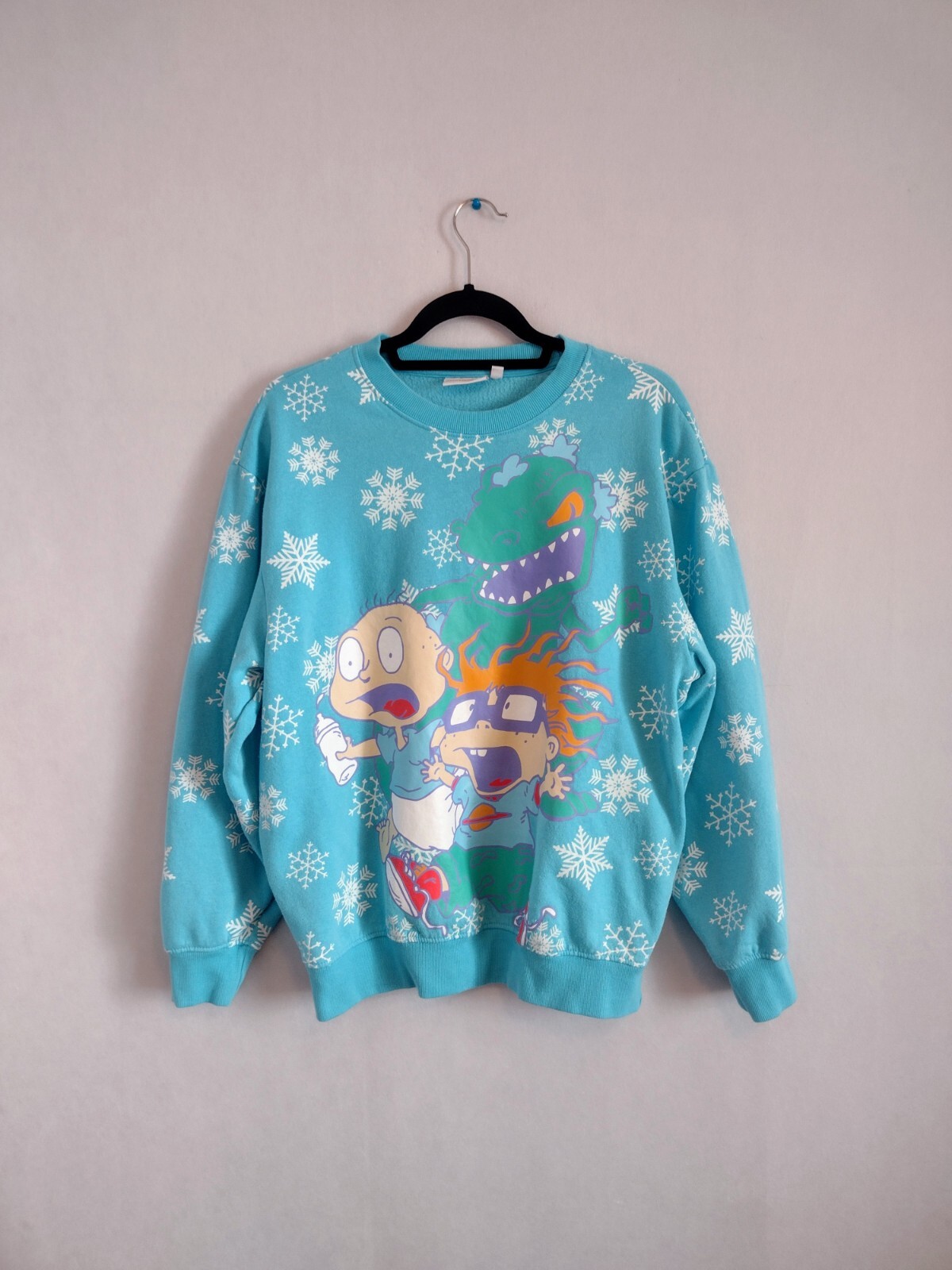 Nickelodeon Rugrats Blue Snowflake Sweatshirt Women's… - Gem