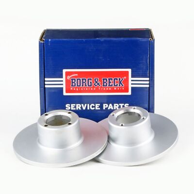 Solid Brake Discs Pair For Austin 1000-Series MK2 1300 GT Set Borg ...