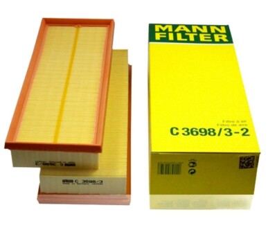 MANN OEM Set of 2 Air Filter 2730940404 For Mercedes R129 W164 W220 ...