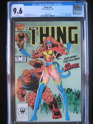 Thing #35 CGC 9.6 WP 1986 Marvel Comics 1st Curtis Jackson as the Power ...
