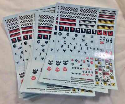 Warhammer 40k Full Space Ork Transfer Sheet 90-00's | eBay