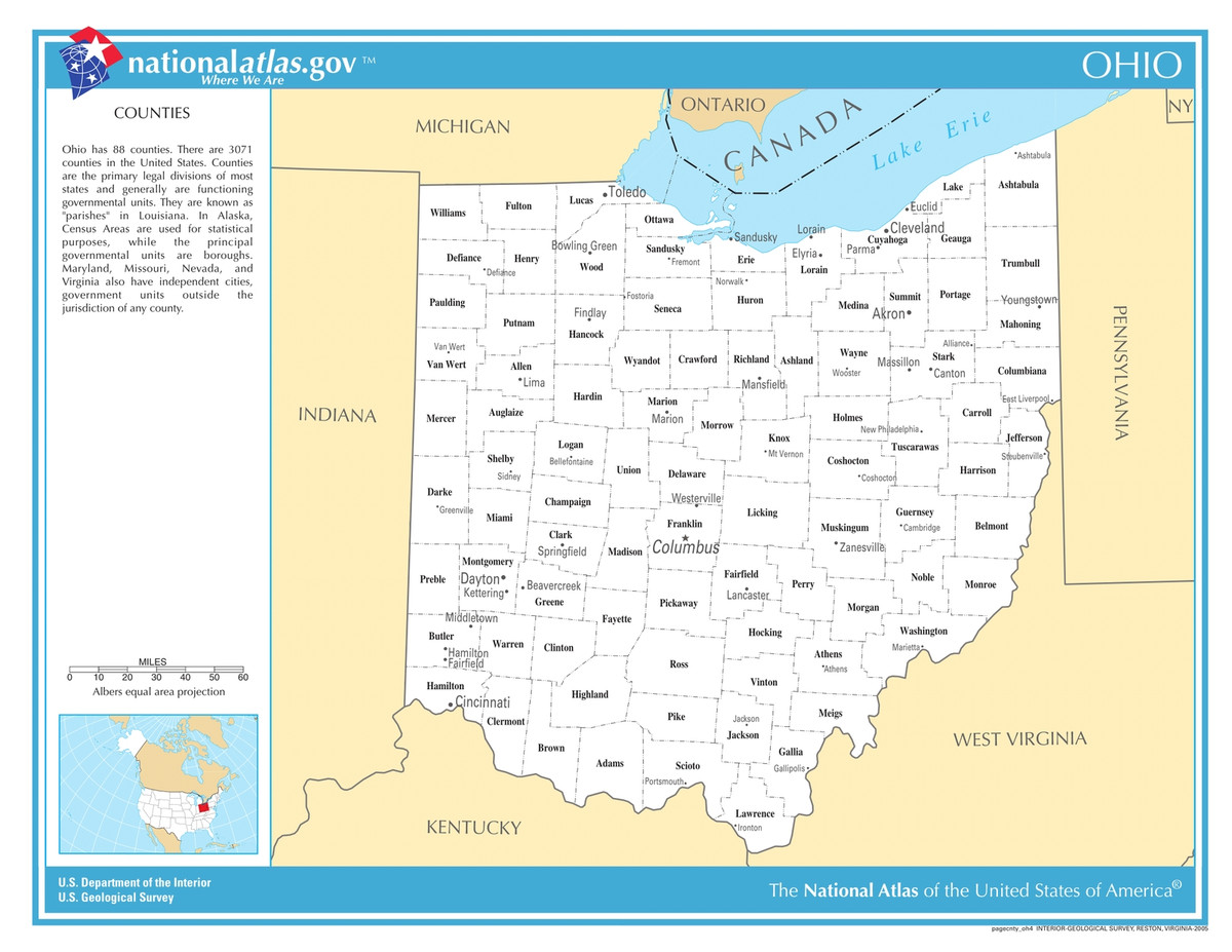 Cities Of Ohio Counties List