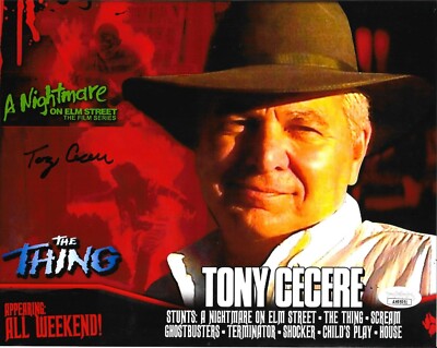 Tony Cecere signed A Nightmare on Elm Street 8x10 photo autographed JSA ...
