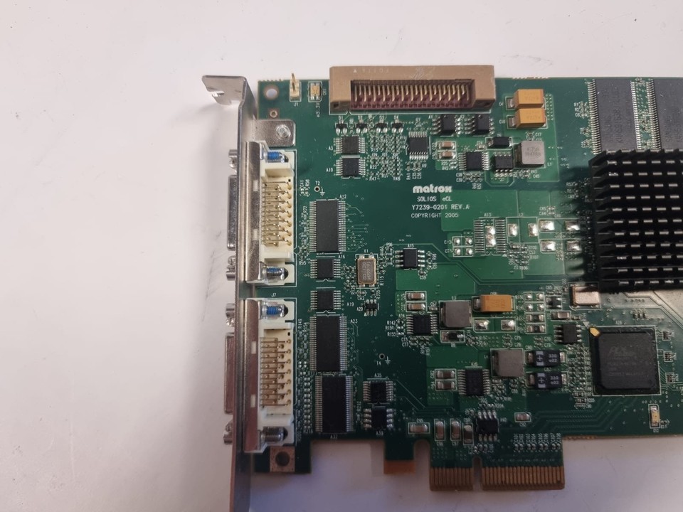 MATROX SOLIOS eCL Y7239-0201 REV A analog frame grabber PN 63039621549 ...