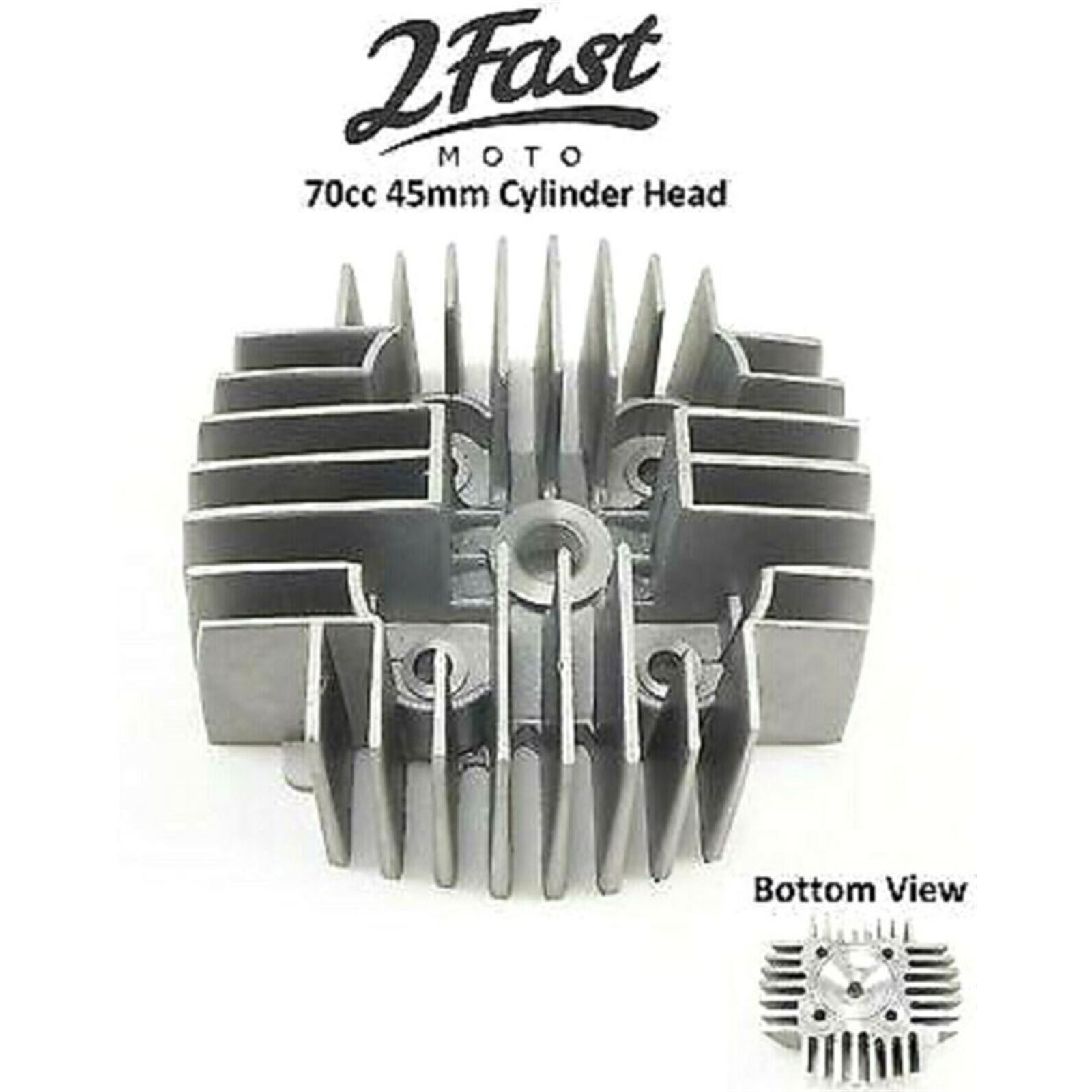 Big Bore 45mm Cylinder Head Tomos 70cc A35, Targa LX, TT Sprint Colibri ...