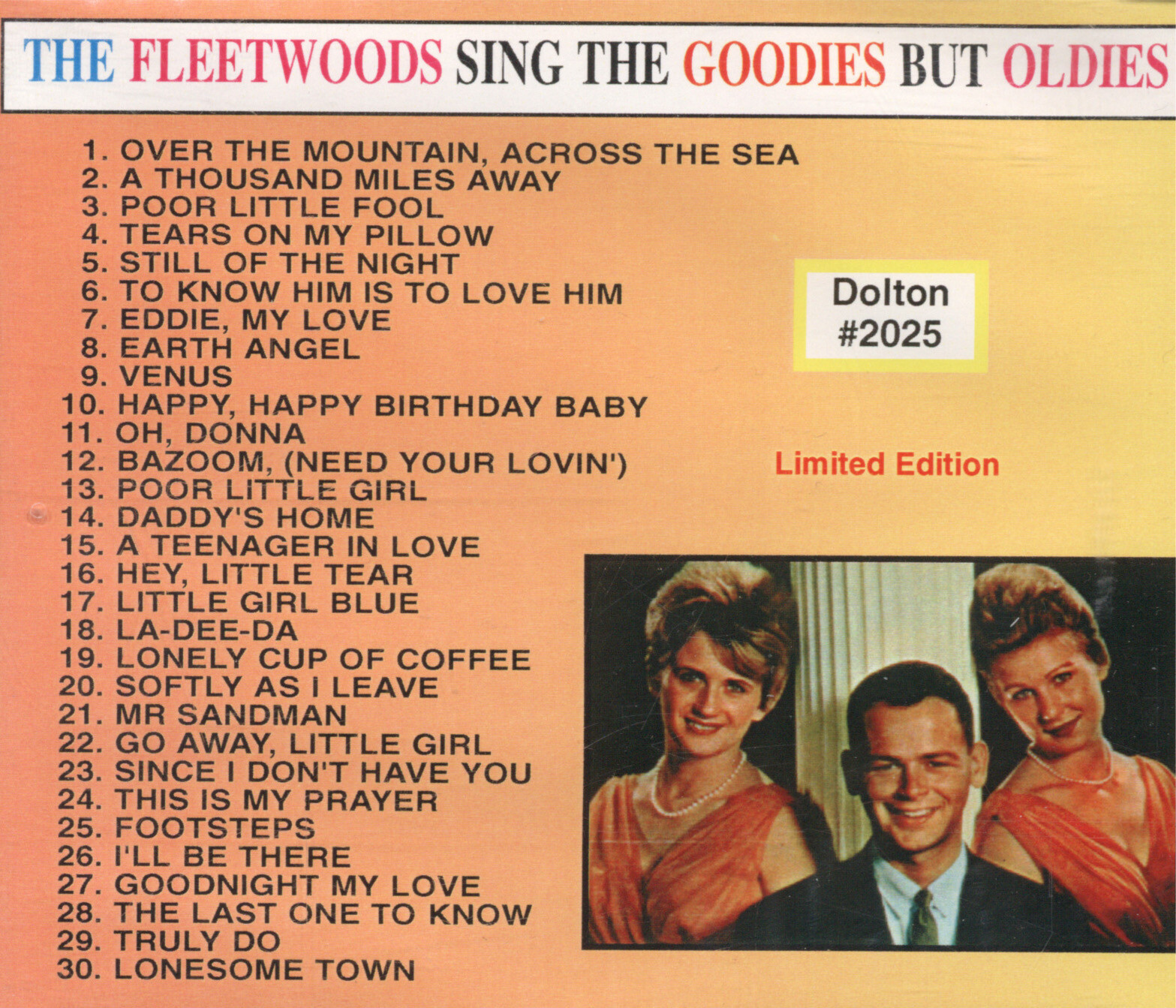 The Fleetwoods - The Fleetwoods Sing The Goodies But Oldies CD | eBay