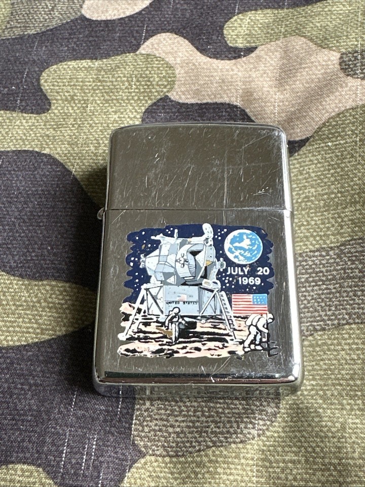 1969 Vintage Zippo Lighter - Apollo 11 Moon Landing | eBay