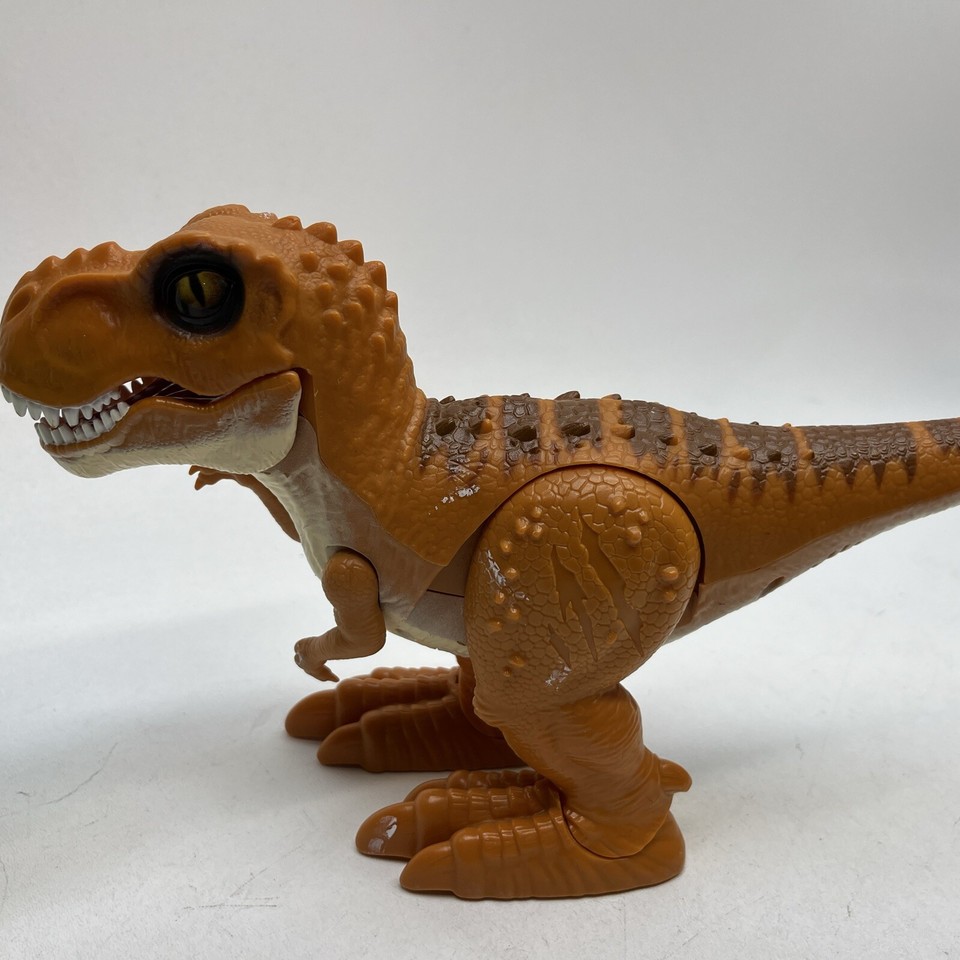 Lot Of 2 Toy Dinosaur Moves ZURU Robo Alive T-Rex Robotic Pet Sounds 12 ...