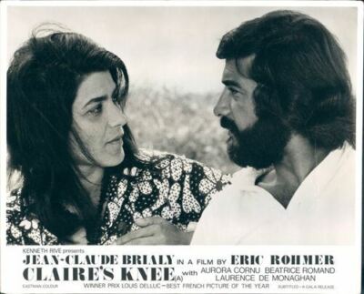 Claire's Knee original 1970 lobby card Jean-Claude Brialy Aurora Cornu ...