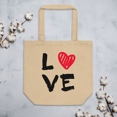 LOVE reusable eco tote bag Valentine's Day gift for husband or wife | eBay