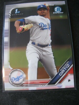 ROBINSON ORTIZ 2019 1st Bowman Chrome Prospects #BCP-153 L.A. Dodgers ...