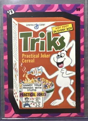 2023 WACKY PACKAGES FLASHBACK 1973 COUPON VARIANT back CARD #50 Triks ...