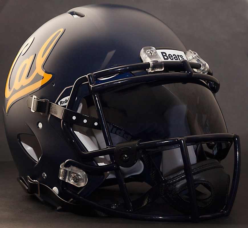 *CUSTOM* CALIFORNIA CAL GOLDEN BEARS Riddell Speed AUTHENTIC Football ...