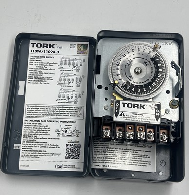 Tork 1109A Multi-Volt Time Switch 120/208-277V Indoor Metal Case | eBay