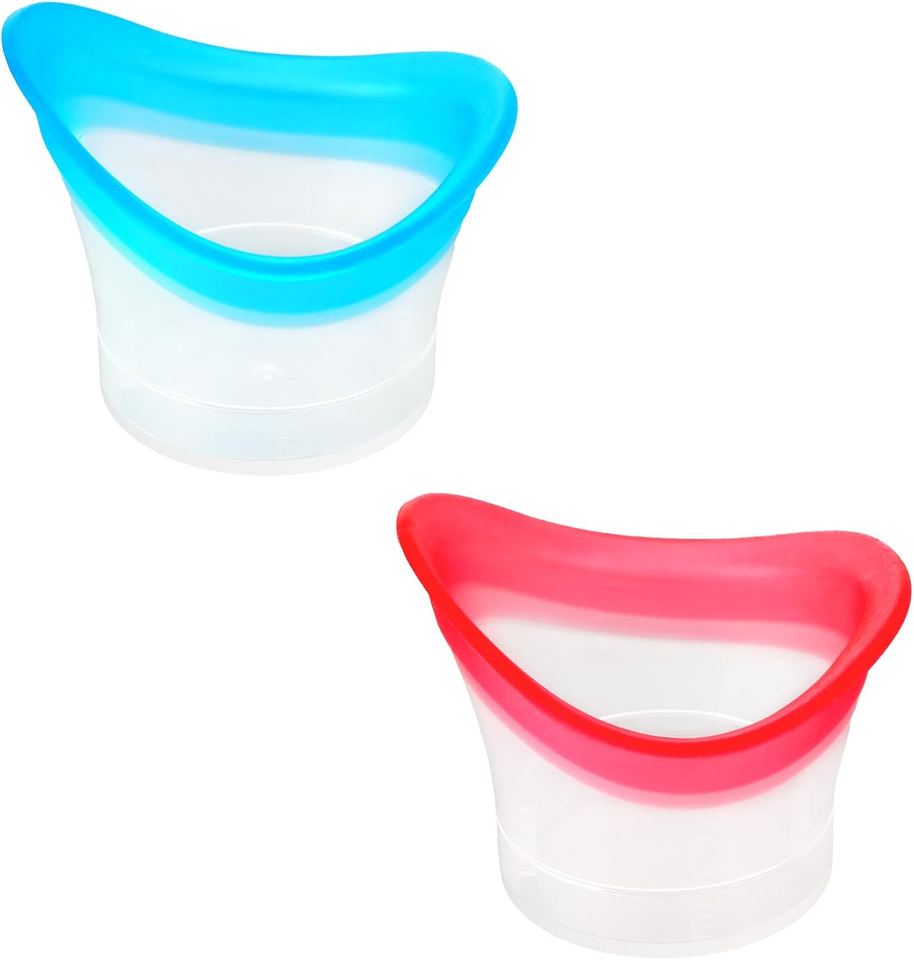 2Pcs Eye Wash Cup Eye Wash Bath Kit Silicone Eyes Cleansing Cup for ...