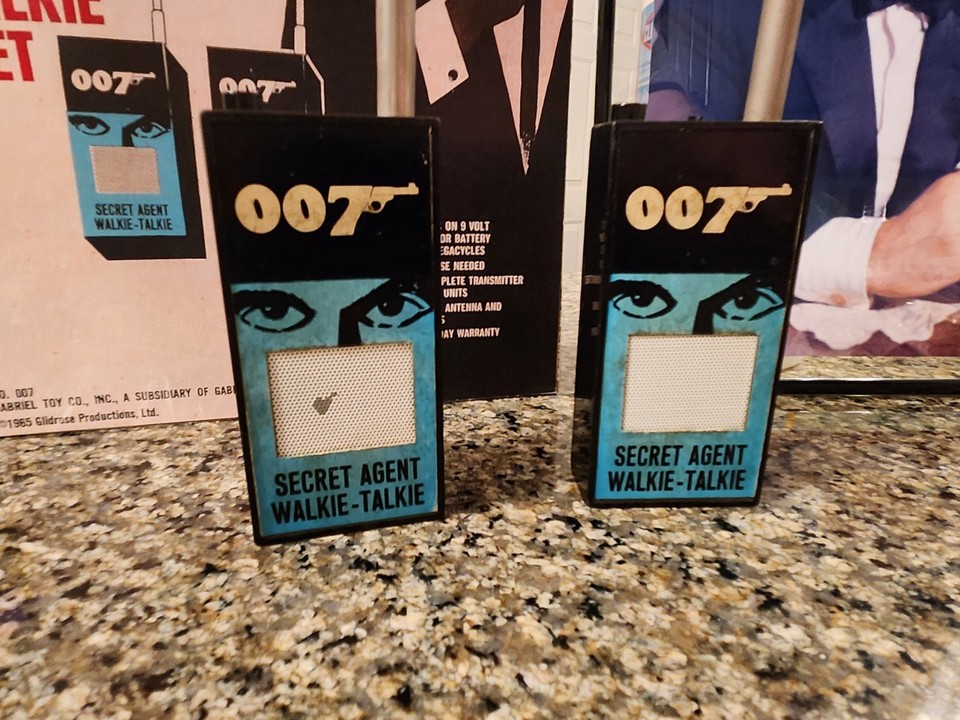 Rare 1965 Working James Bond 007 Walkie Talkies by Gabriel Sean Connery ...
