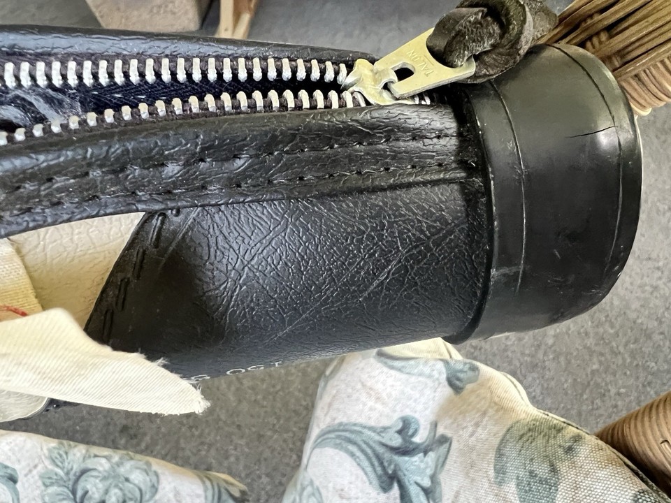 J.M. Bucheimer Vintage Gun Case Black/Tan W/Zipper And Handles 53 ...