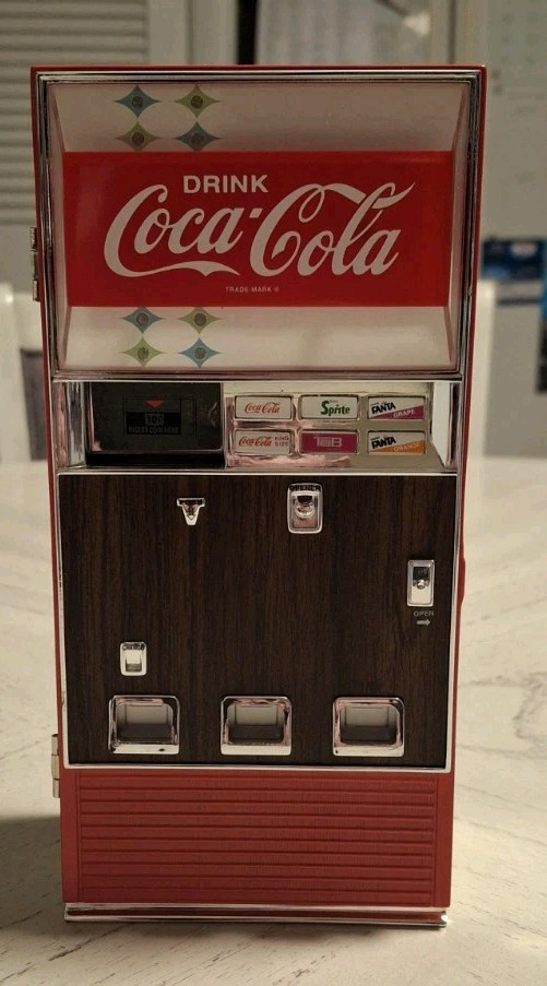 Vintage 1996 Coca-Cola Mini Vending Machine Display Working Rare LIGHTS ...