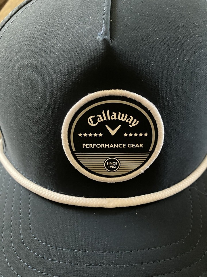 2 Callaway Performance Gear Authentic Rope Black Adjustable Snapback ...
