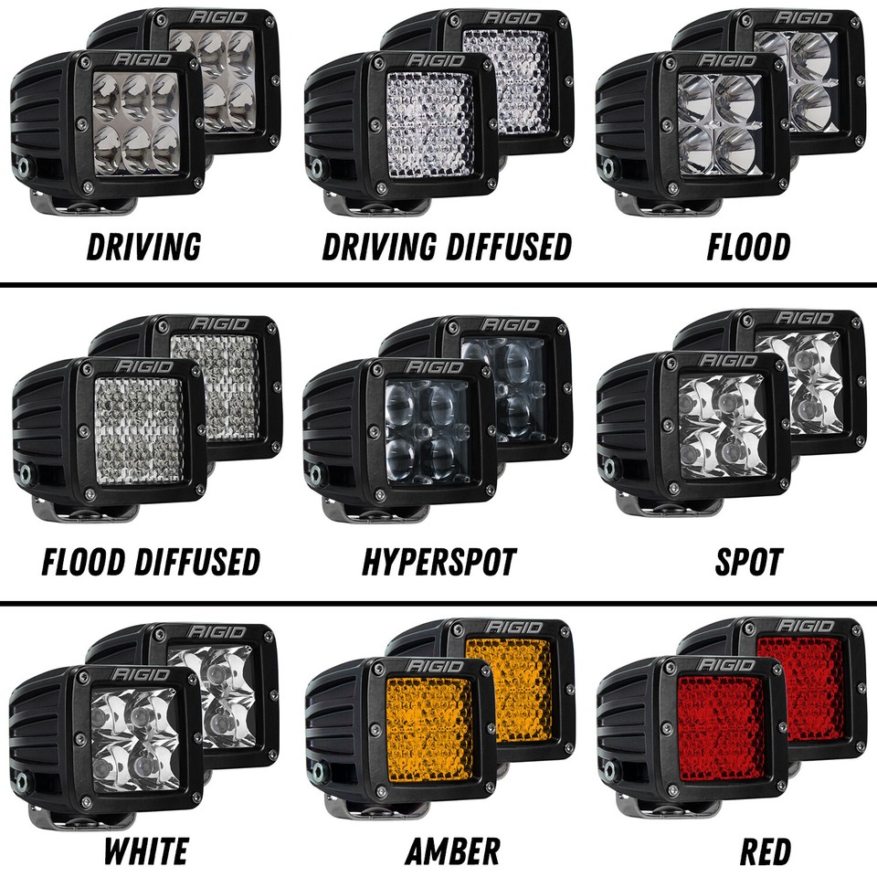 Rigid Industries Série D Pro LED Léger Barre Flush Montage Conduite ...
