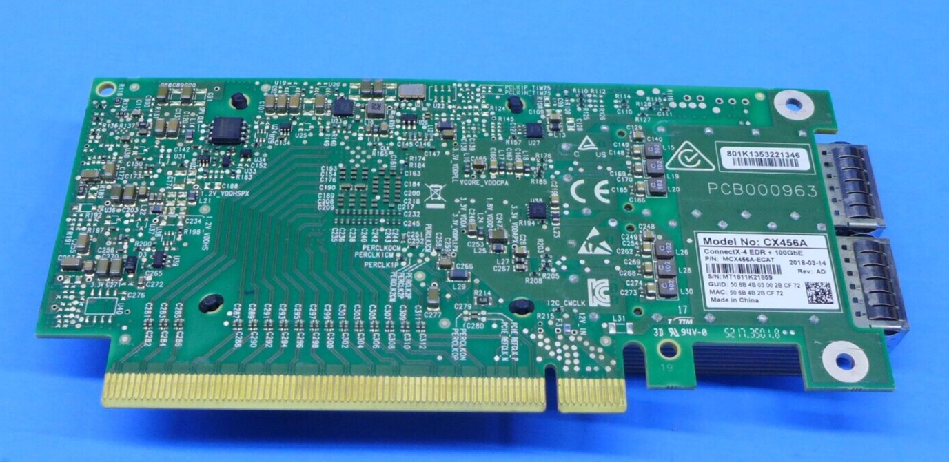 Dell Mellanox 100Gbe Dual Port QSFP PCIe Network Adapter CX456A | eBay