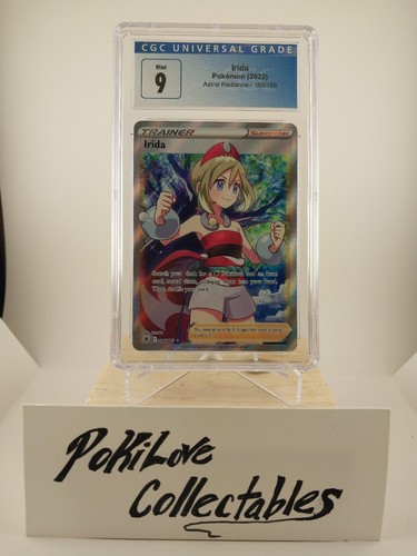 Pokemon Card Irida Ultra Rare 186/189 Astral Radiance Trainer Tcg CGC 9 ...