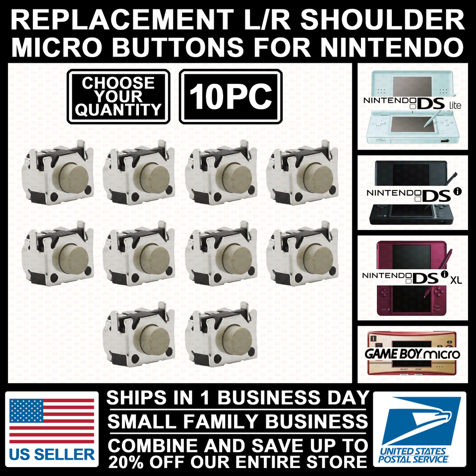Shoulder Trigger Left Right L/R Micro Button for Nintendo DS Lite/DSi ...