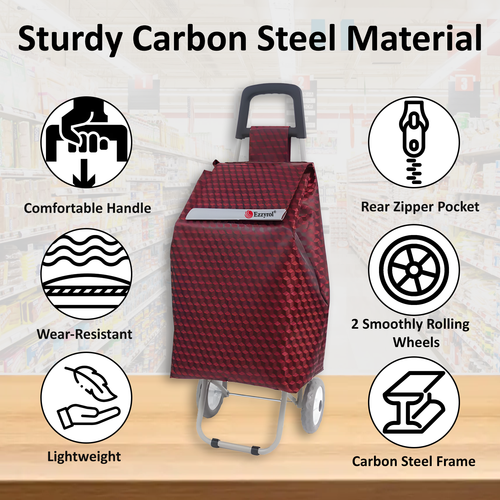 Extra Large Shopping Trolley Strong Folding 2 Wheels | eBay UK