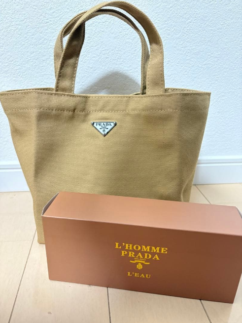 Prada Beauty Mini Canvas Tote Lunch Bag Light Brown GWP NIB New Year ...