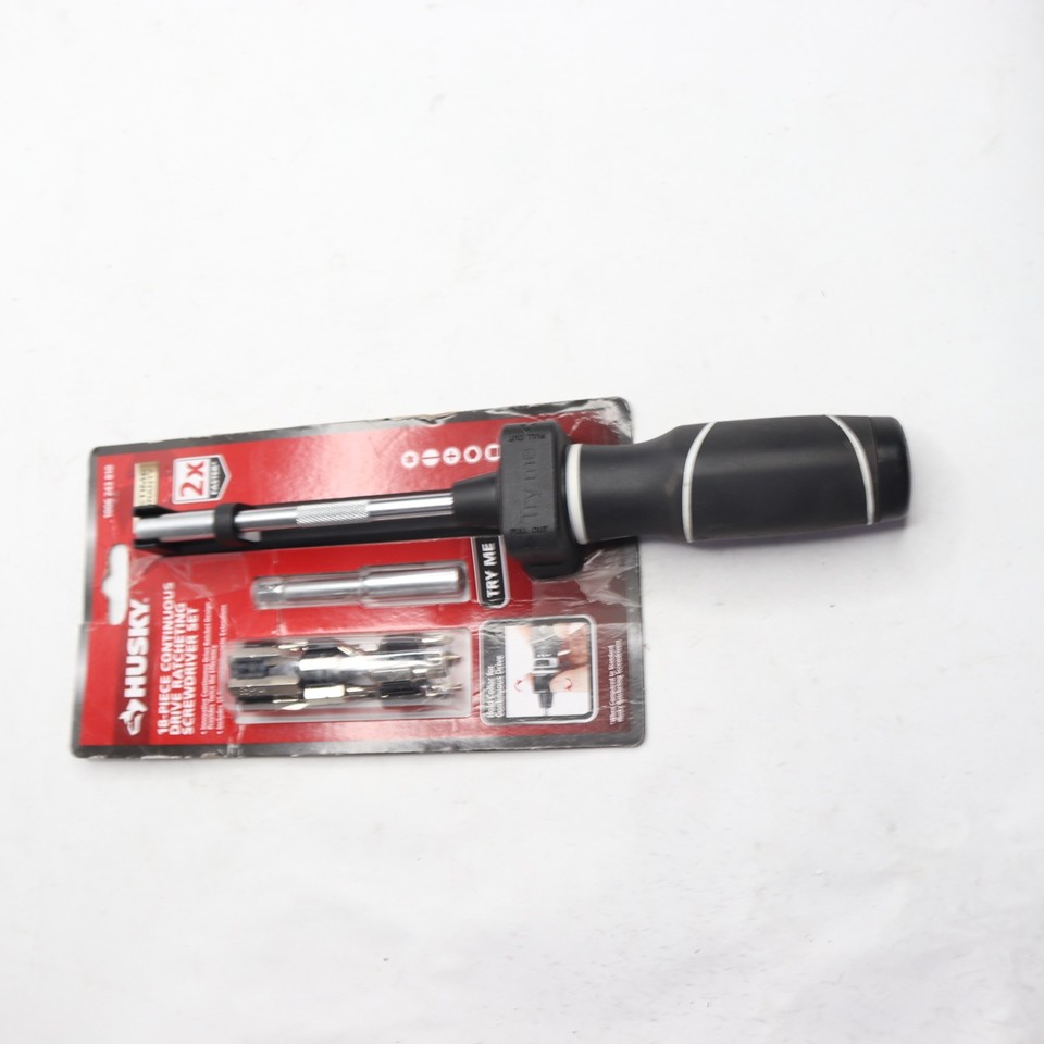 Husky Ratcheting Double Speed Screwdriver Set 00014 - Complete | eBay