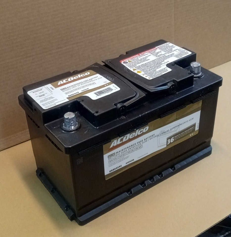 ACDELCO Gold Truck Car Battery 94RAGM (88864542) 850 CCA 140 RC 425 LTA ...