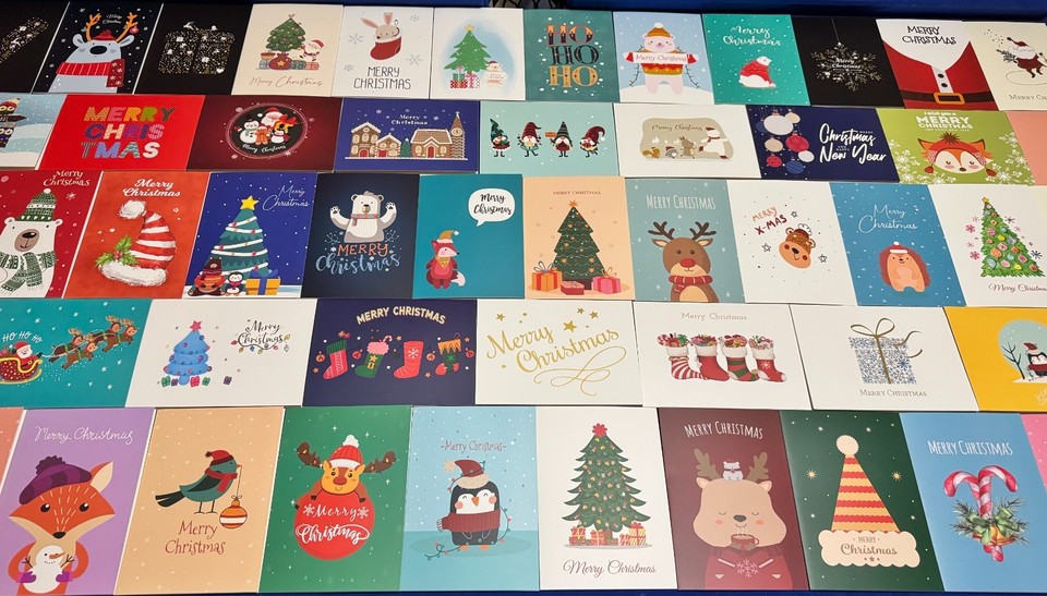 25 pack of Assorted Christmas cards with Envelopes! Ready to be shipped ...