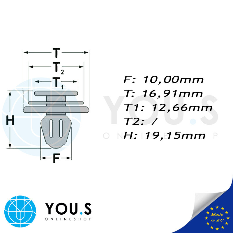 10 x Verkleidung Befestigung Clips für RENAULT CITROEN PEUGEOT ...