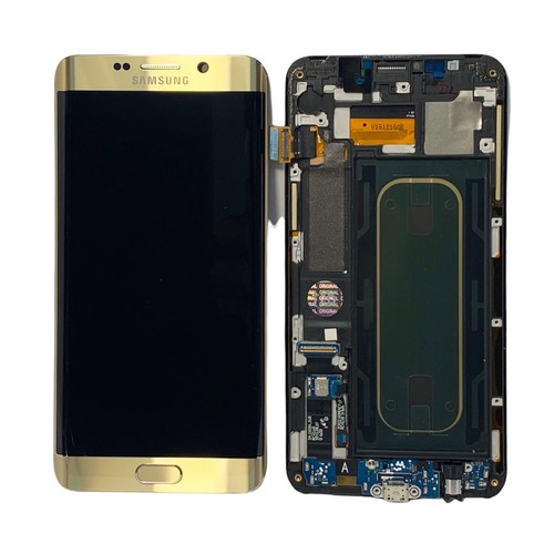 Genuine Samsung S6 Edge+ (SM-G928F) LCD Assembly +Frame New Gold GH97 ...
