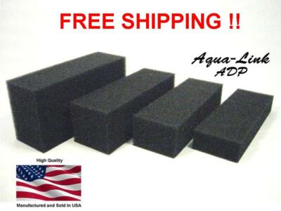 Filter Foam Blocks / Pads Sponge AQUARIUM SAFE (NO CHEMICAL TREATMENTS ...