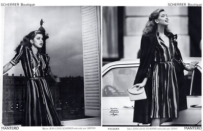 1980 Jean-Louis Scherrer Albert Watson Debbie Dickinson 8-page MAGAZINE ...