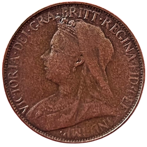 1895 Great Britain 1 Farthing Coin KM# 788.1 - Rare, Victoria 3th ...