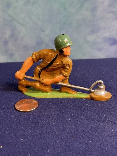 Land Mine Sweeper "M 1 46/16" Detector Barclay Manoil Grey Iron Solider ...