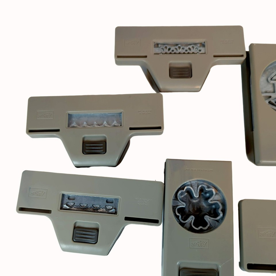 Stampin Up Set Of 9 Scrapbooking Craft Paper Punches - Border Flower ...