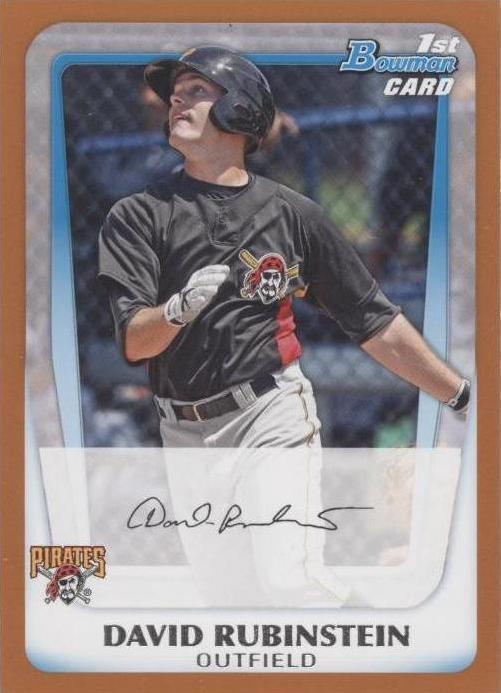 2011 Bowman - Prospects David Rubinstein #BP55 Orange /250 (RC) for ...