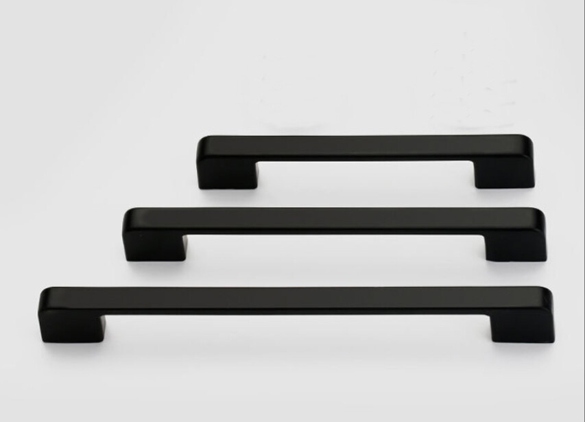 Modern D Pull Kitchen Cabinet Handles Drawer Bar Handle Matt Black ...
