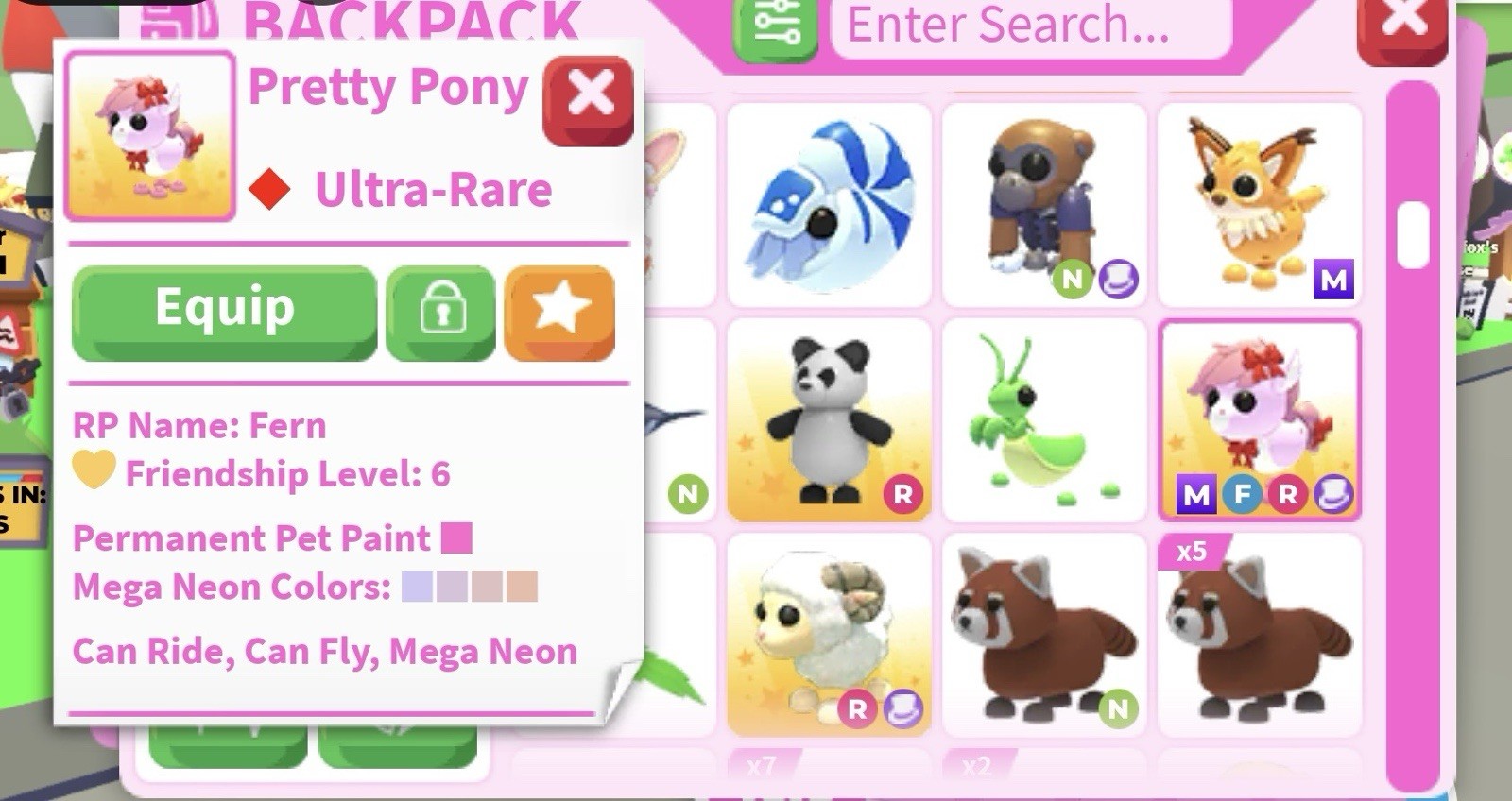 Roblox Adopt me ride Fly Mega Pretty Pony | eBay UK